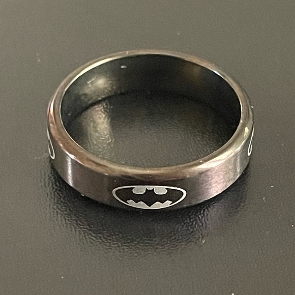 Jewelry | 6mm Black Batman Ring Size 613 | Poshmark